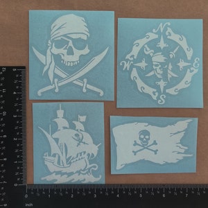 Pirate Decals 4 Pack - Etsy