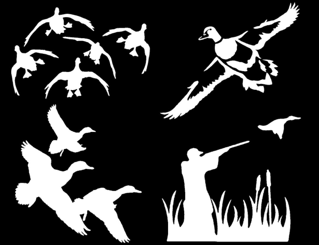 Duck Hunting Decals 4 Pack Small 3.5" - Etsy