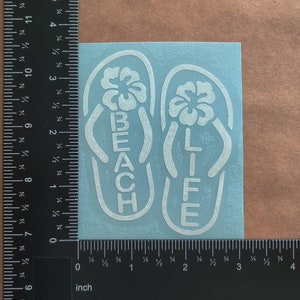 Beach Life Tropical Decal 4-pack - Etsy