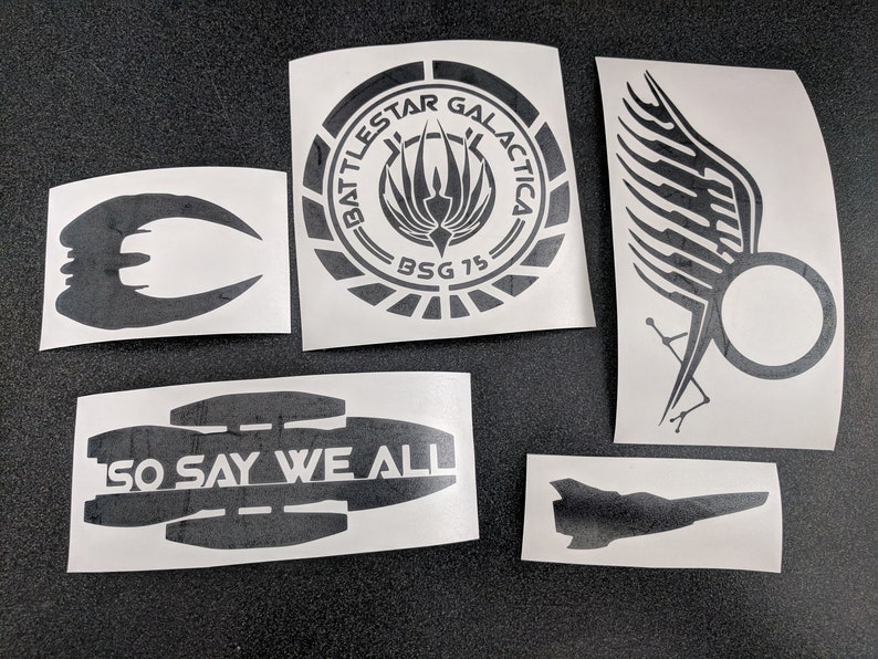 Battlestar Galactica BSG Inspired Decals - Etsy
