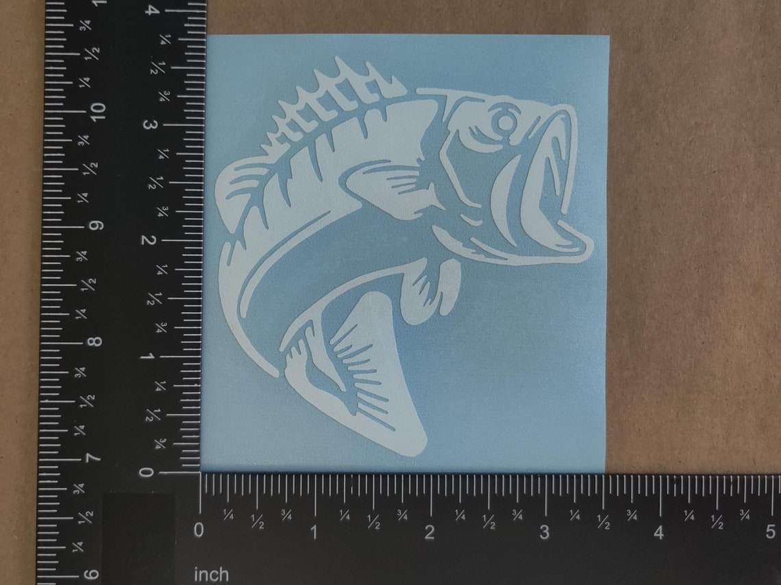 Bass Fishing Decal 4 Pack - Etsy