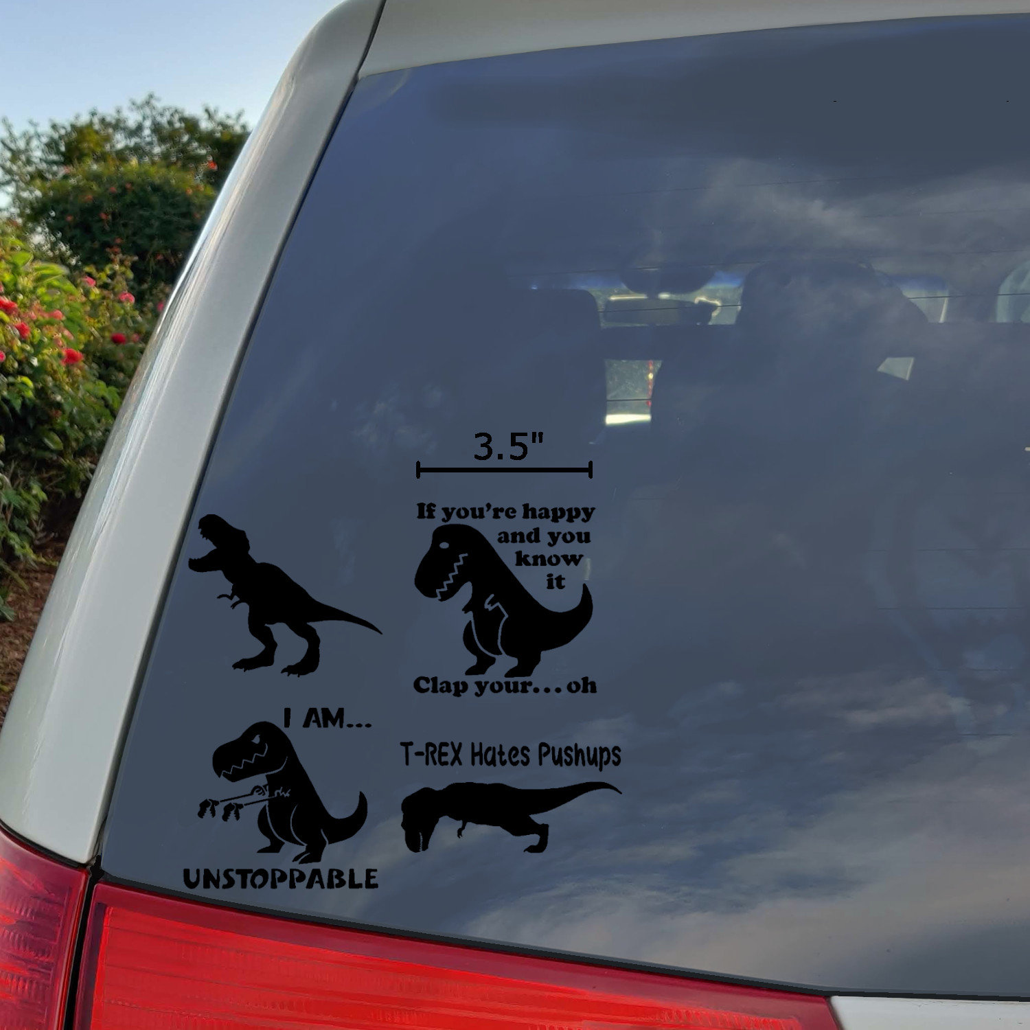 T-rex Decal 4 Pack - Etsy
