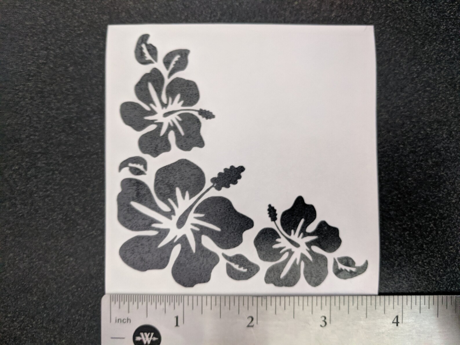 Hibiscus Decals 4 pack | Etsy