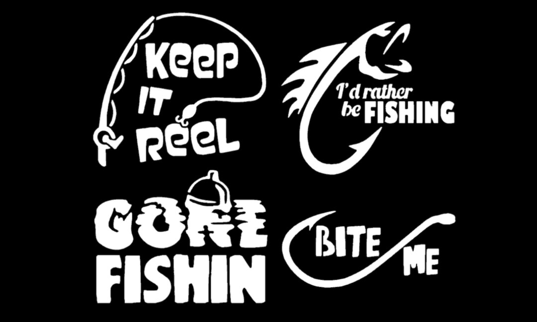 Fishing Decals 4 Pack - Etsy