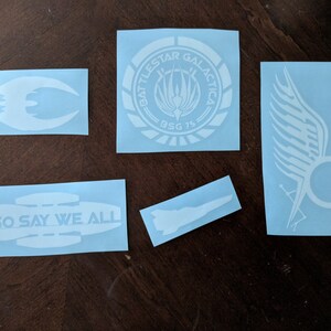 Battlestar Galactica BSG Inspired Decals - Etsy