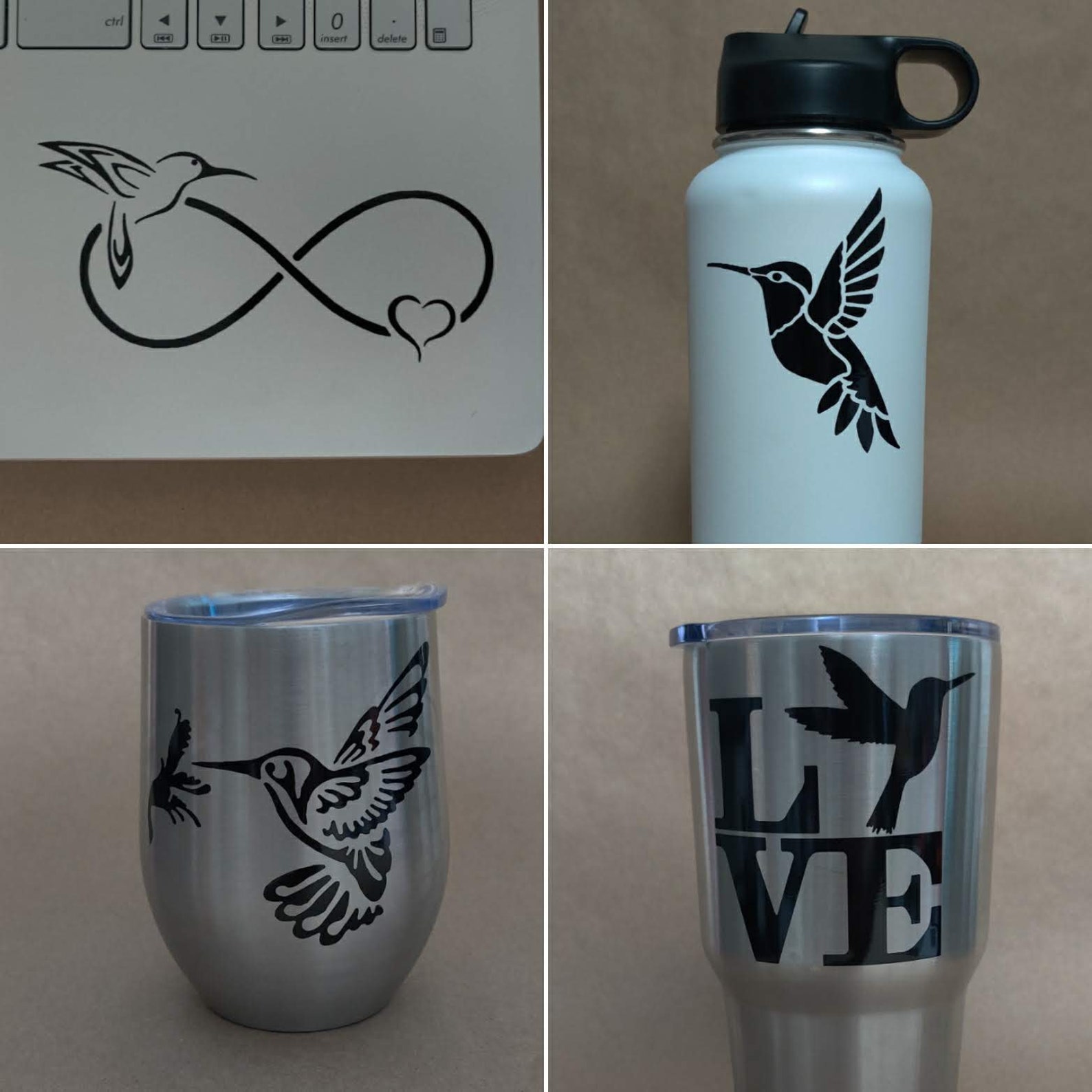 Hummingbird Decal 4 Pack - Etsy