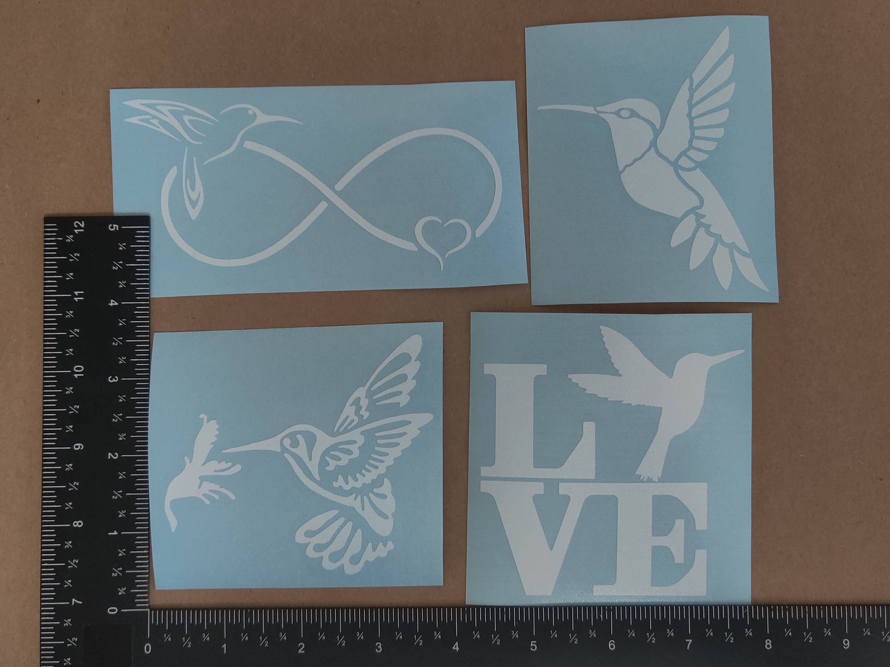 Hummingbird Decal 4 Pack - Etsy