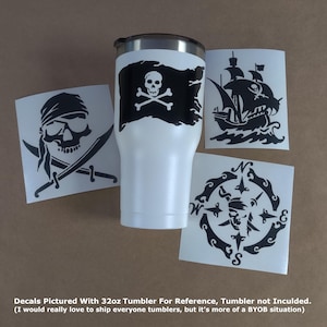 Pirate Decals 4 Pack - Etsy
