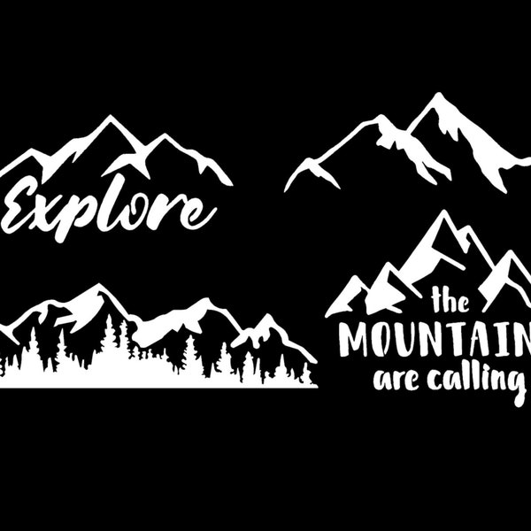 Mountain Decal - Etsy