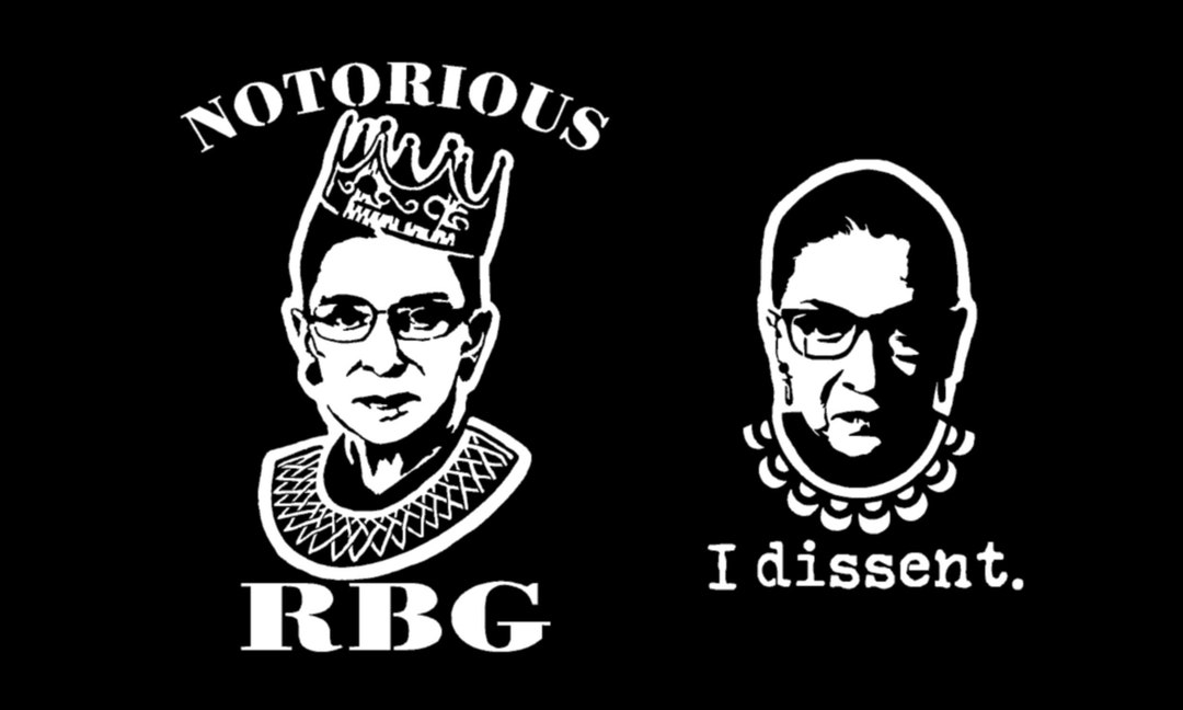 Ruth Bader Ginsberg Decals, Notorious RBG, I Dissent - Etsy