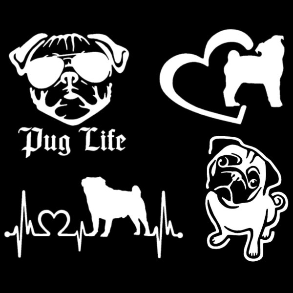 Pug Sticker Pack - Etsy