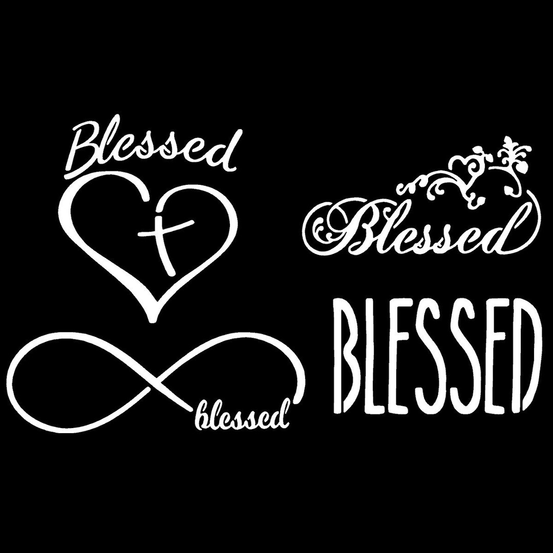 Blessed Decal 4-pack - Etsy