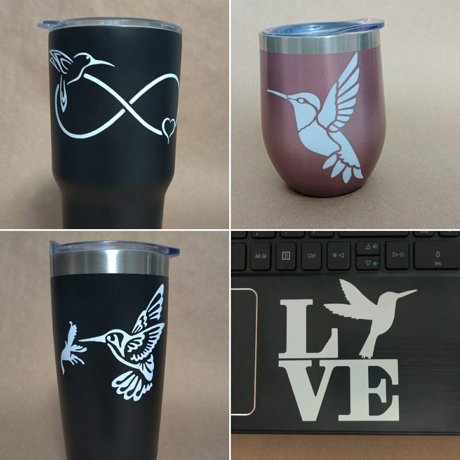 Hummingbird Decal 4 Pack - Etsy