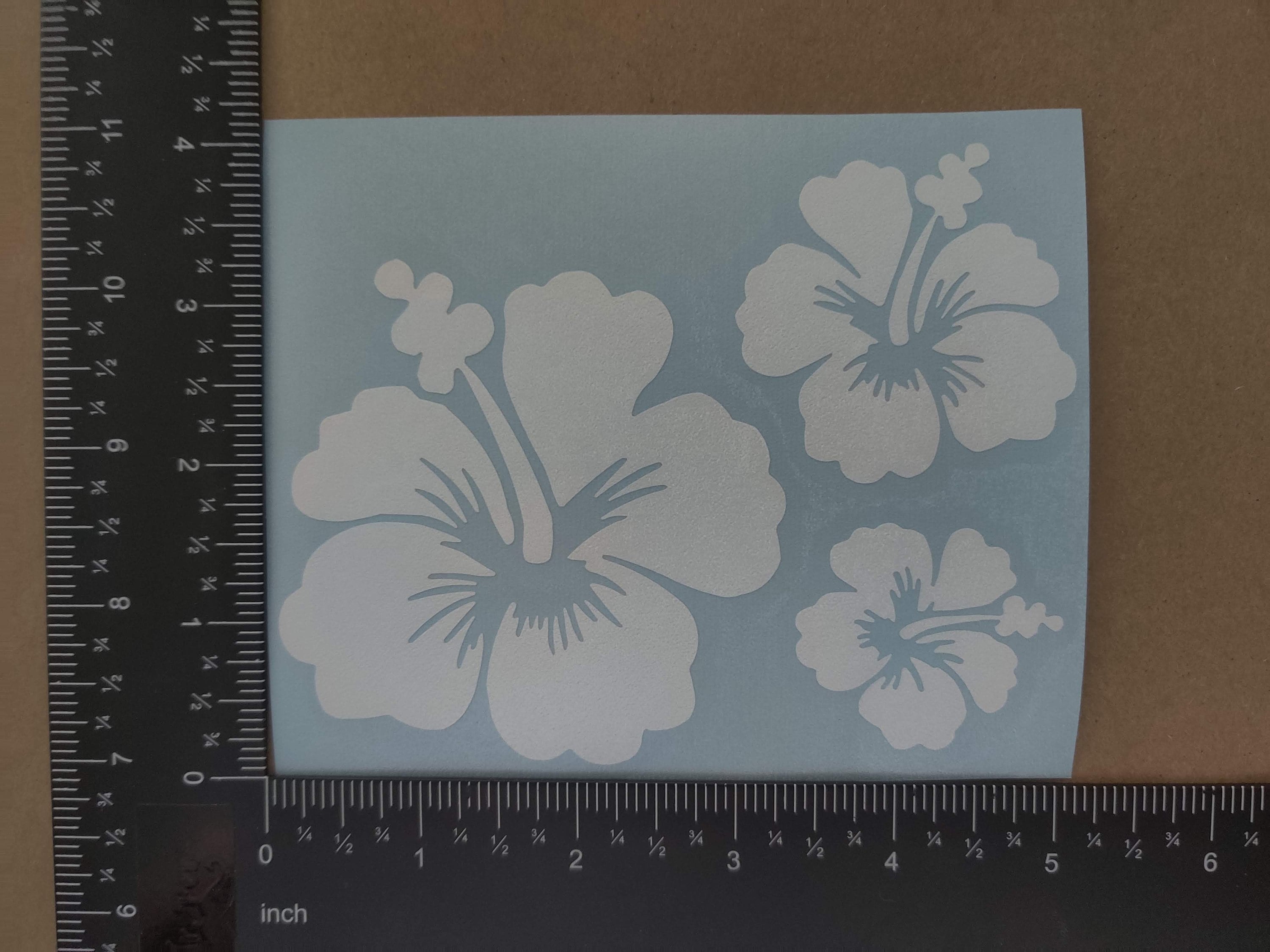 Large Hibiscus Flower Decal 4 Pack large 5 - Etsy