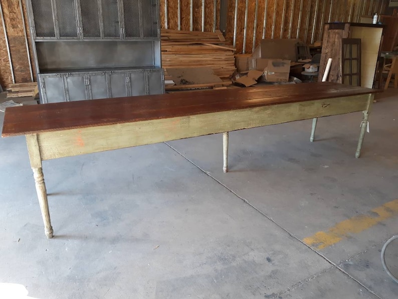 Beautiful Rustic Antique Harvest Table. - Etsy