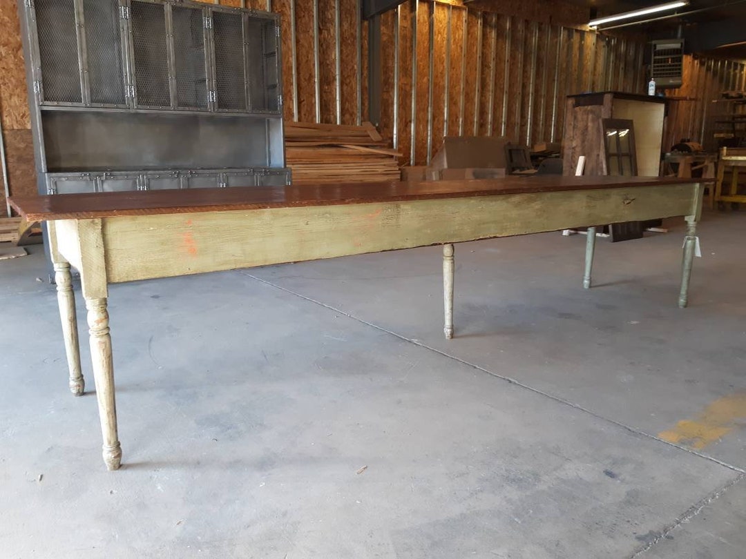 Beautiful Rustic Antique Harvest Table. - Etsy