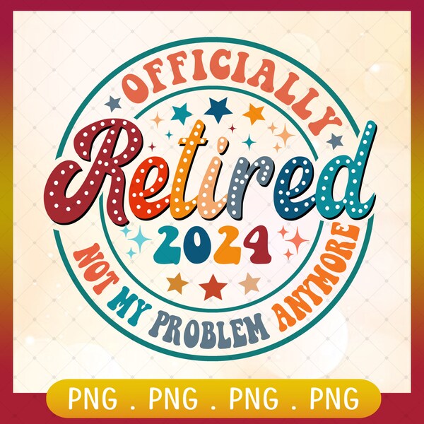 Officially Retired 2024 Png - Etsy