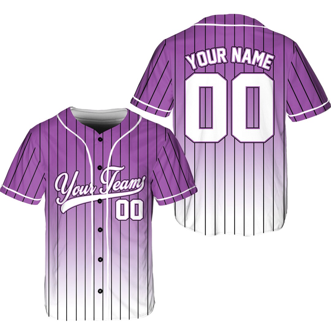 Custom Team Name and Number Baseball Jersey, Personalized Baseball ...