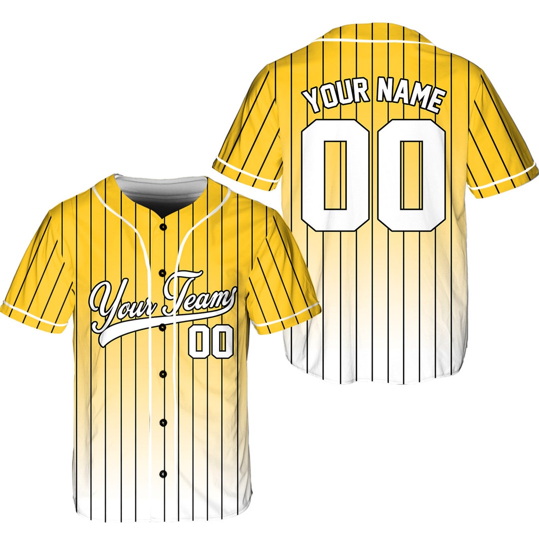Custom Team Name and Number Baseball Jersey, Personalized Baseball ...