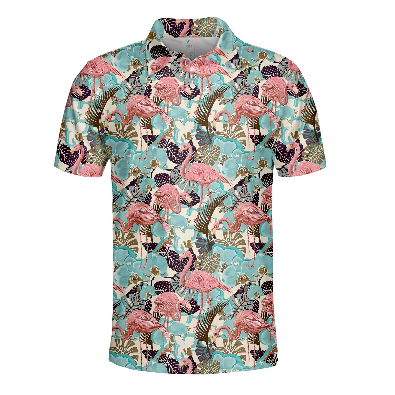 Flamingo Golf Polo Shirts for Men Flamingo Golf Player Button - Etsy