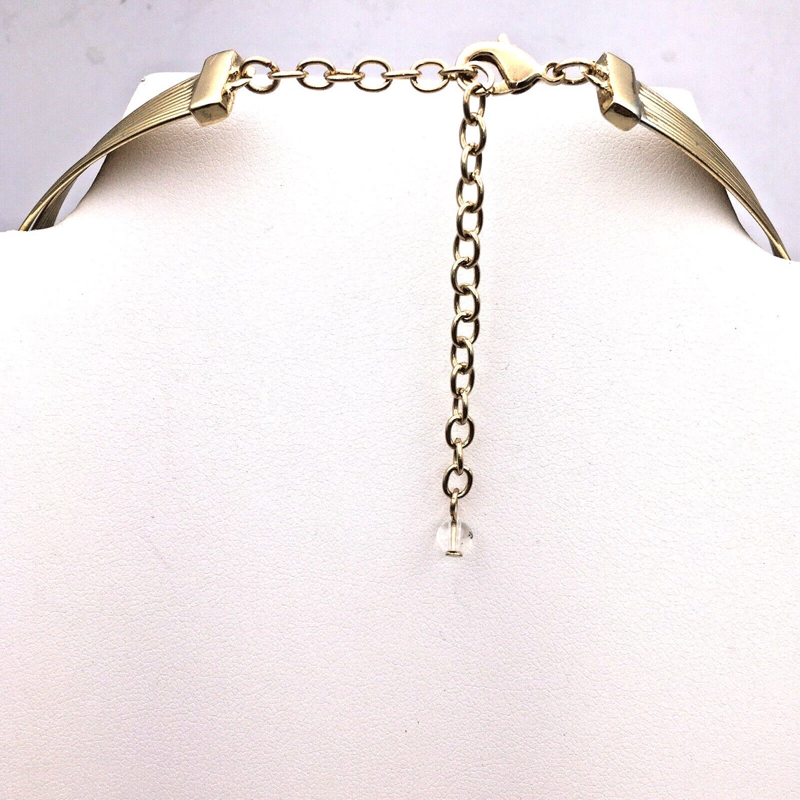 Contemporary Napier Gold Tone Multi Wire Choker Collar Necklace - Etsy