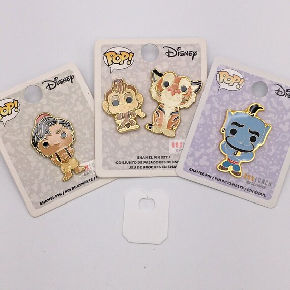 Disney Aladdin Funko Pop Enamel Pins Set Raja Abu Ala… - Gem