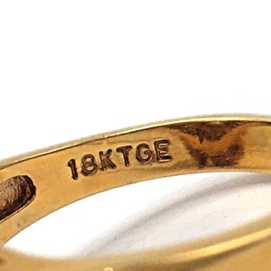 Vintage RS Covenant 18K GE Yellow Gold Swirled Crystal Ring Size 6 - Etsy