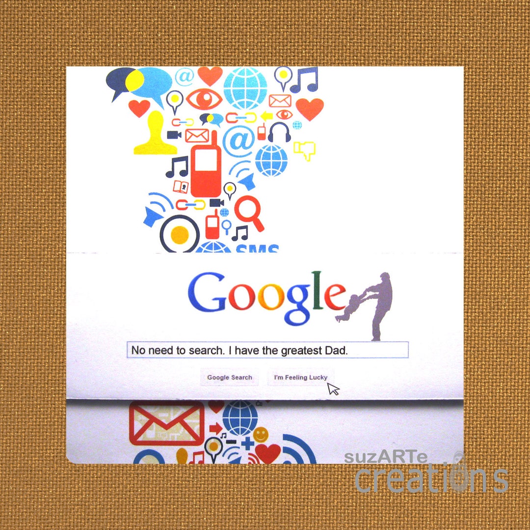 Google Fathers Day Card - Etsy
