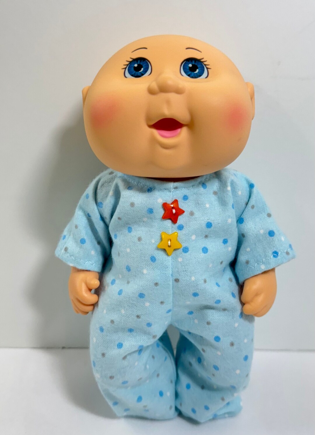 9" Boy & Girl Cabbage Patch Clothes "blue Polka Dot W/star Buttons ...