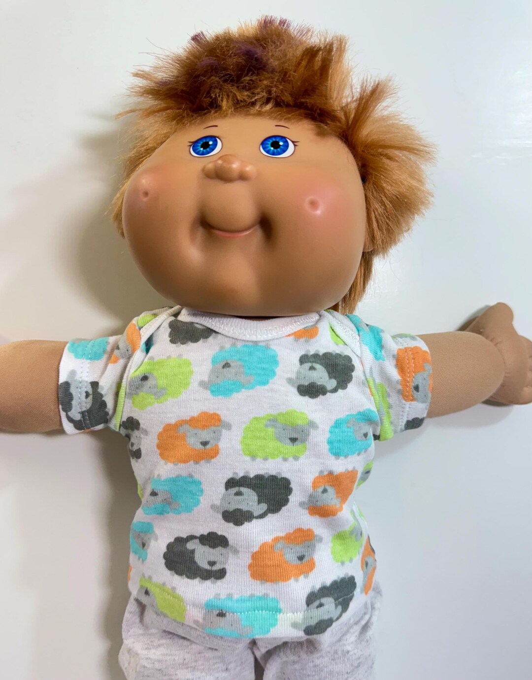 16 Boy or Girl Cabbage Patch sheep, Lambs or Football & Soccer Top Only ...