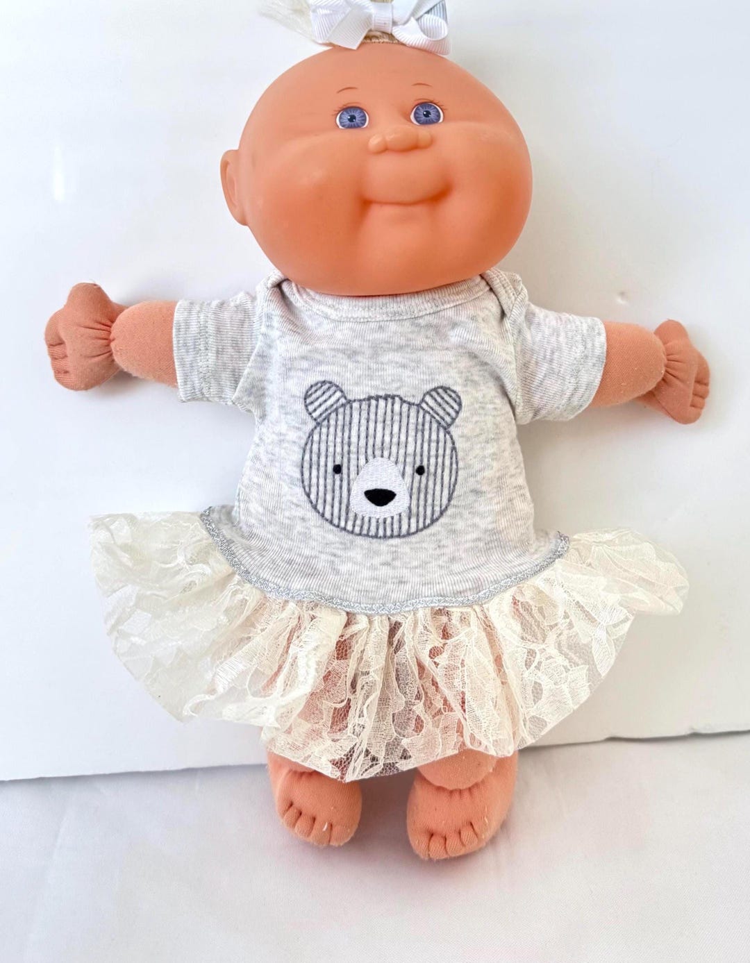 12" Cabbage Patch "teddy Bear" Tutu Dress W/lace, 12 Inch Cabbage Patch ...
