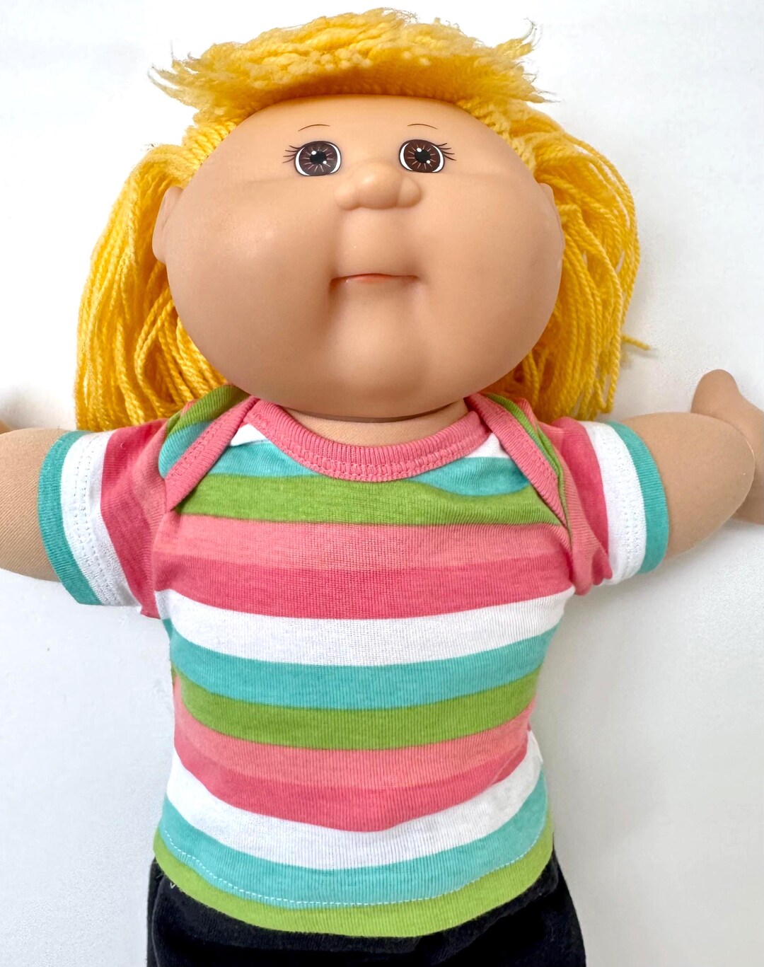 16" Cabbage Patch "summer Fun Stripes or Teddy Bear Face" Top, Cabbage ...