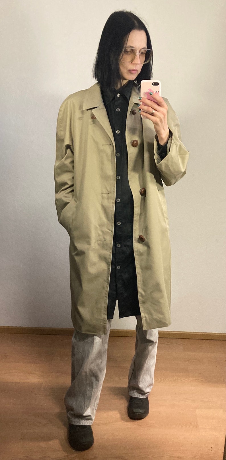 Vintage Eres Trenchcoat 1980s in Camel Colour - Etsy Canada