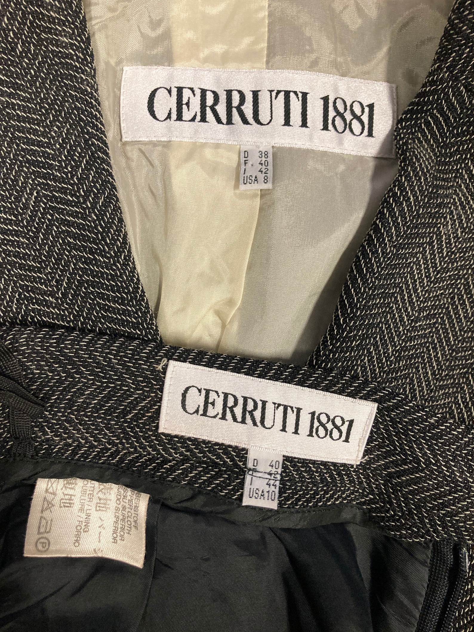 Vintage Cerruti 1881 Fitted Skirt Suit 1990s Size XS - Etsy