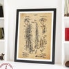 French Horn Patent Poster, French Horn Wall Art, Classical Music Poster ...