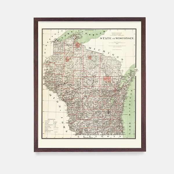 Wisconsin Poster - Etsy