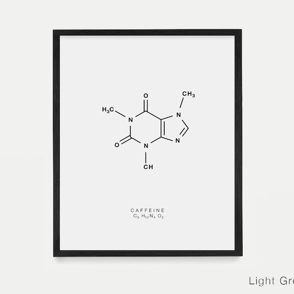 Caffeine Molecule - Etsy