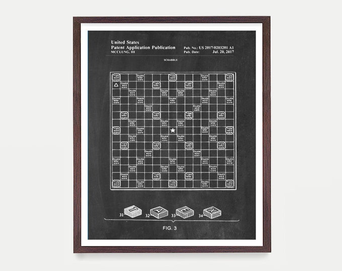 Board Game Poster Game Board Patent Art Game Room Decor Toy - Etsy