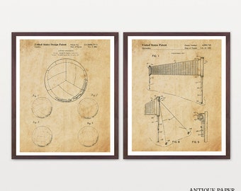 Volleyball wall art | Etsy
