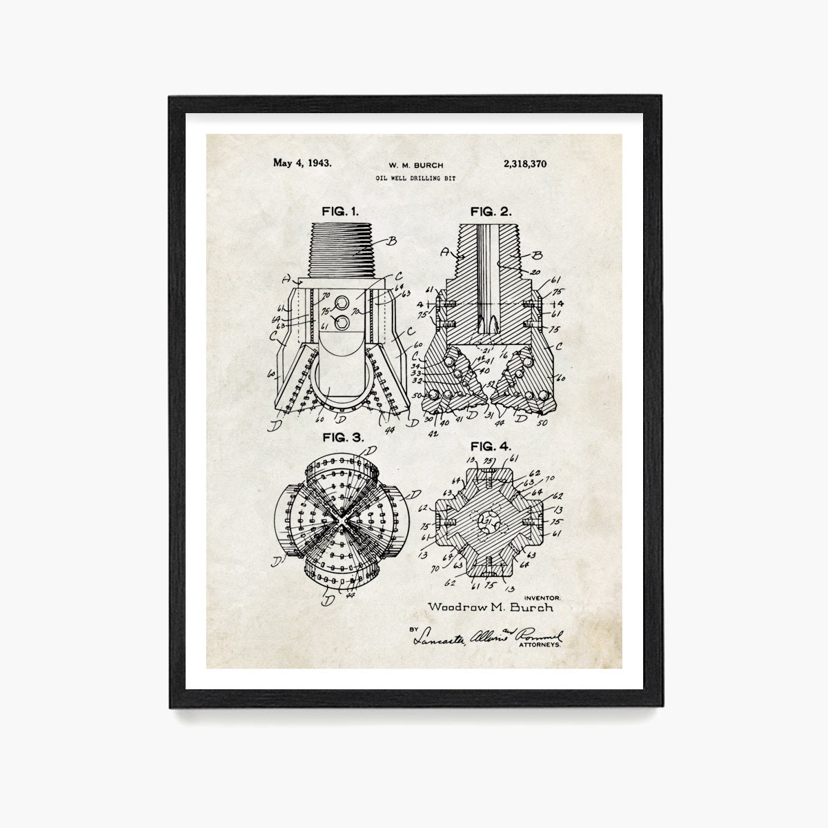 Oil Drill Bit Drawing
