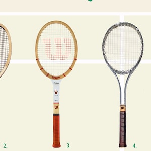 Tennis Art, Evolution of the Tennis Racket, Tennis Poster, Tennis ...