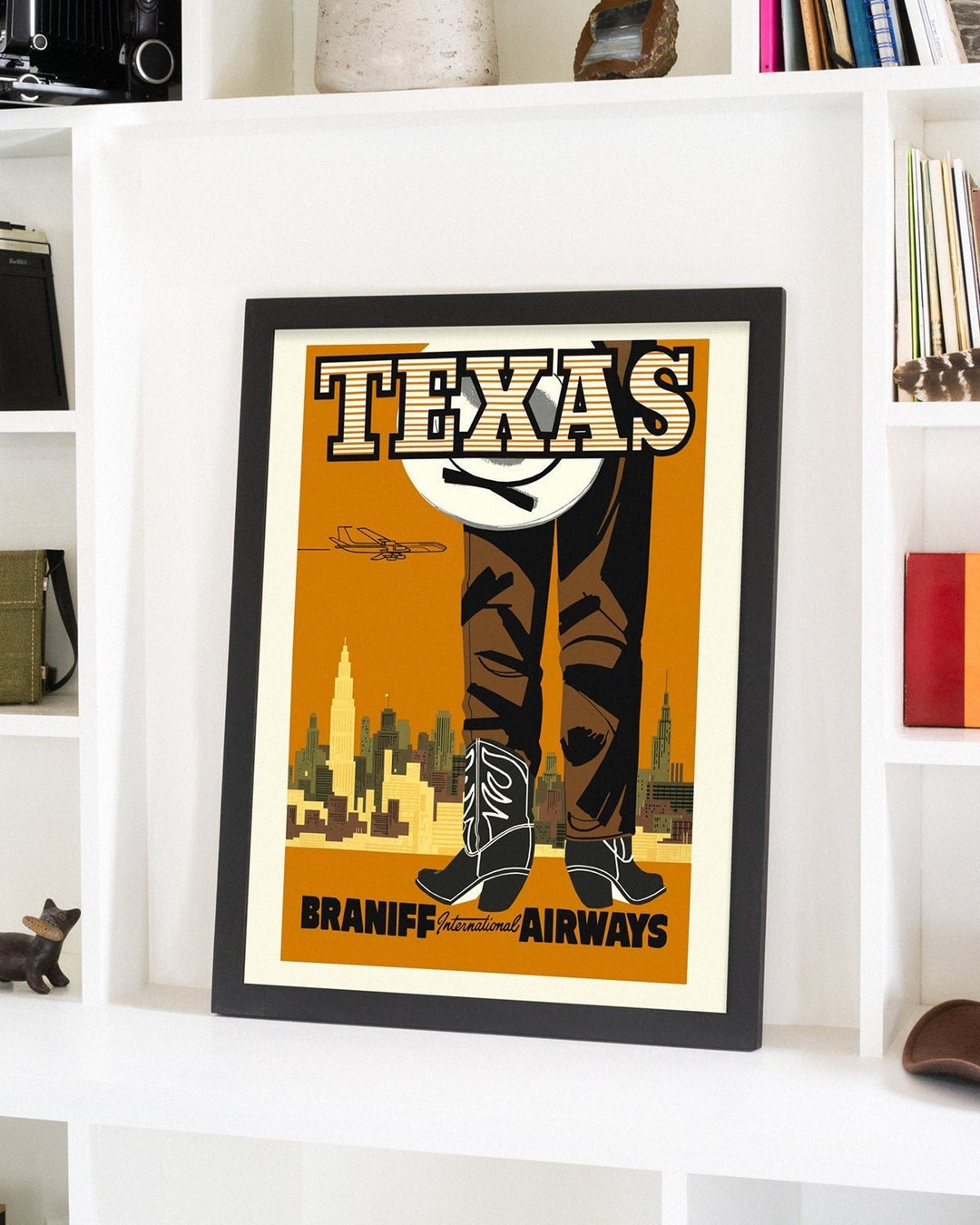 Texas State Wall Art, Texas Travel Poster, Texas Home Decor, Dallas ...