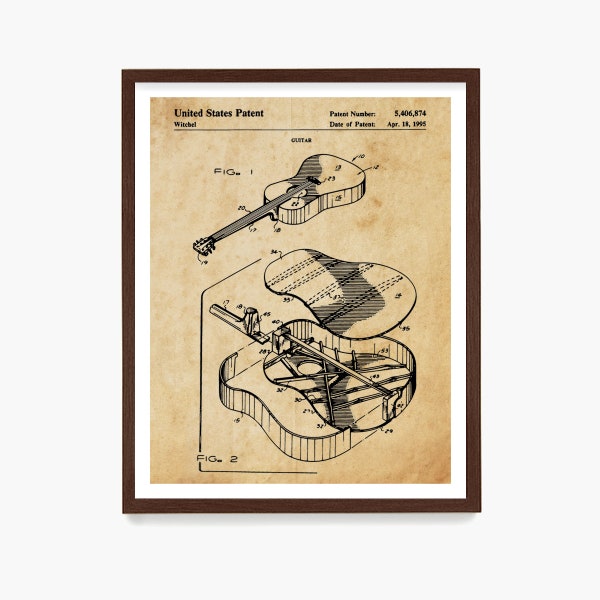 Guitar Poster - Etsy