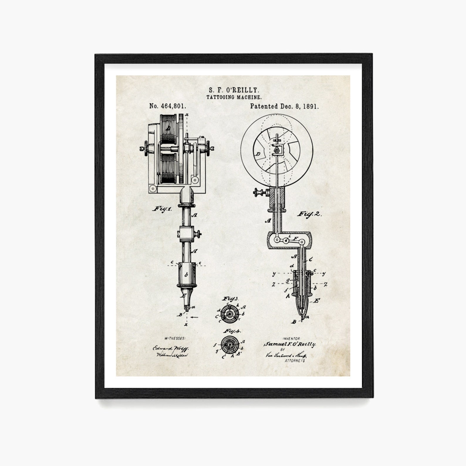 Tattoo Poster Tattoo Art Print Vintage Tattoo Tattoo Gun - Etsy