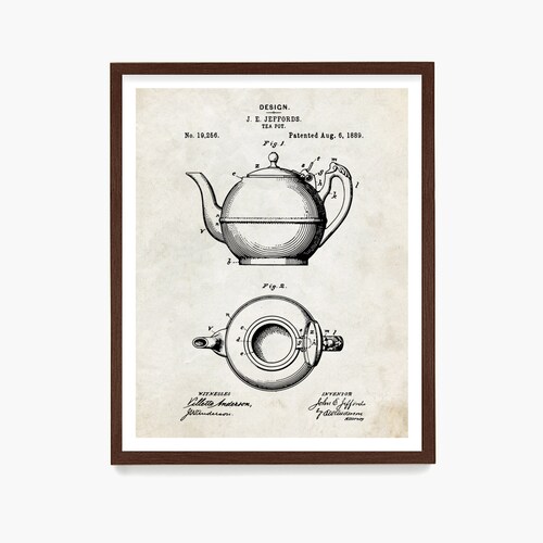Tea Print Teapots Kitchen Art Print Art for Kitchen Tea | Etsy