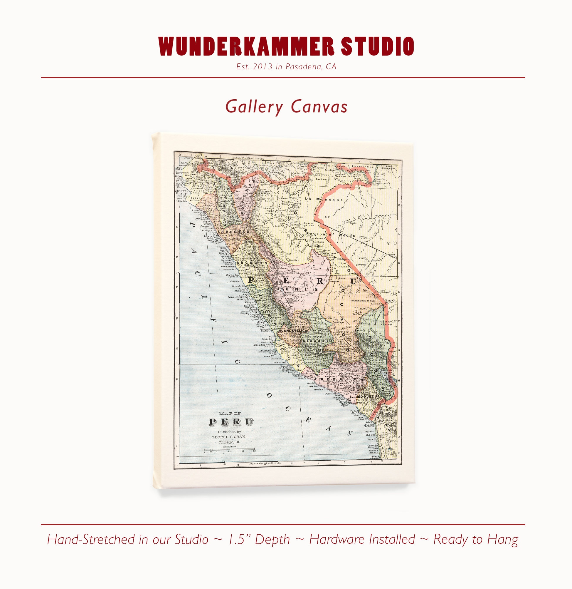 Mapa de Perú Mapa Antiguo Arte Peruano Cartel de Perú Perú - Etsy México