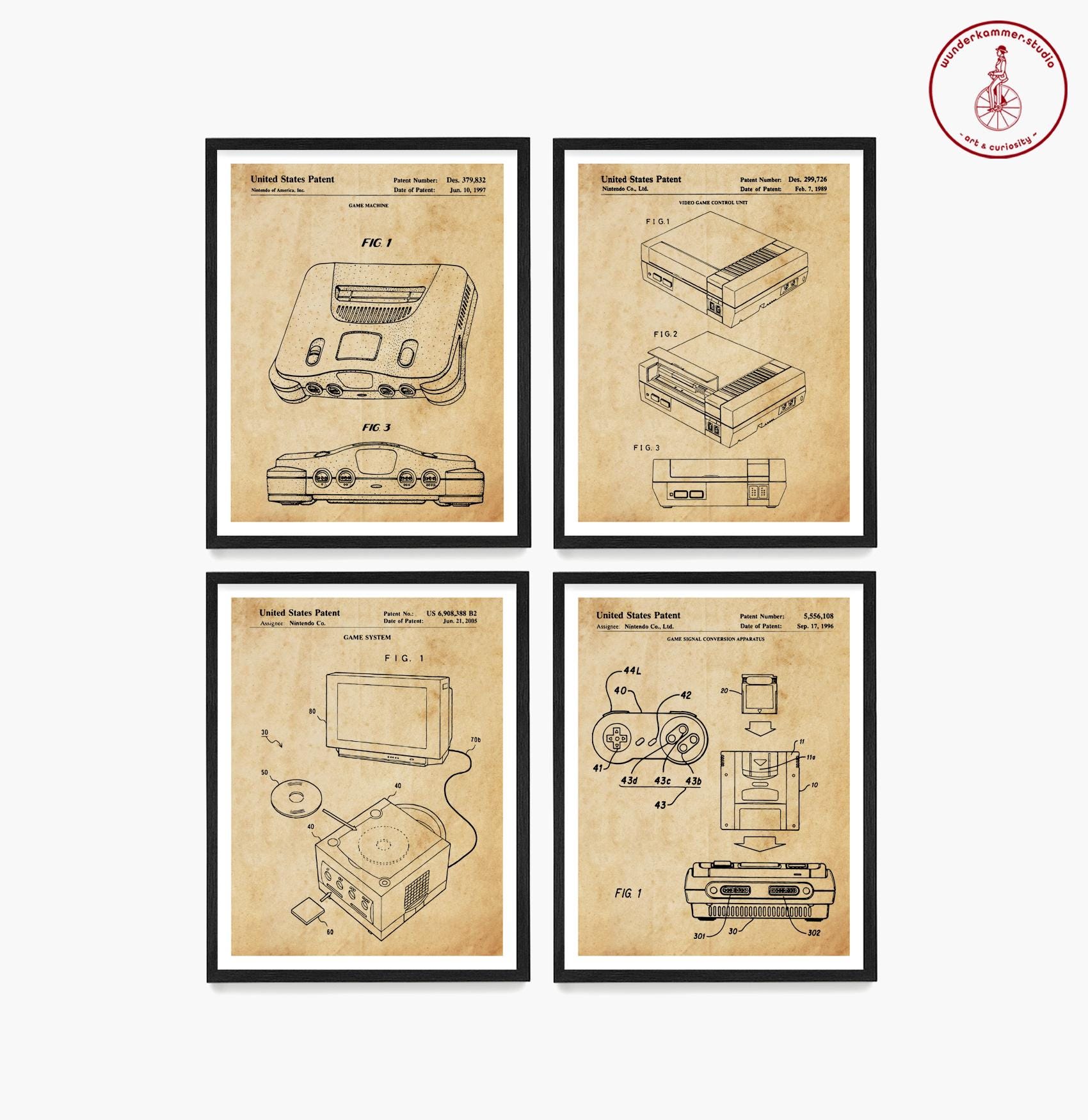 Video Game Console Patent Art Print: Gamer Room Decor - Etsy
