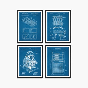 Evolution of the Calculator Patent Art - Math Art - Math Poster ...