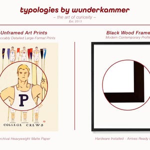 College Crew Poster, Rowing Poster, Rowing Wall Art, Ivy League Gift ...