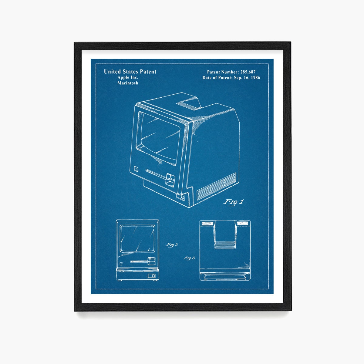 Vintage Computer Patent Art Print: Apple Macintosh - Etsy